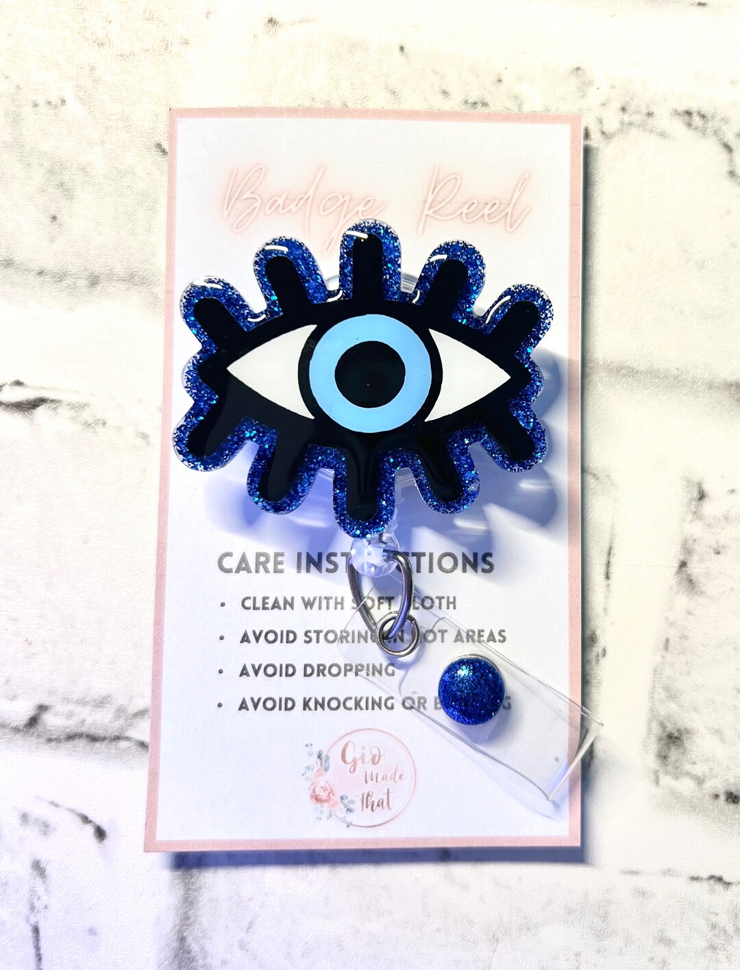 EVIL EYE Badge Reel - Etsy