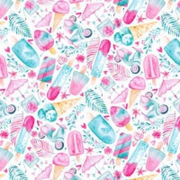 Ice Cream Fabric - Etsy