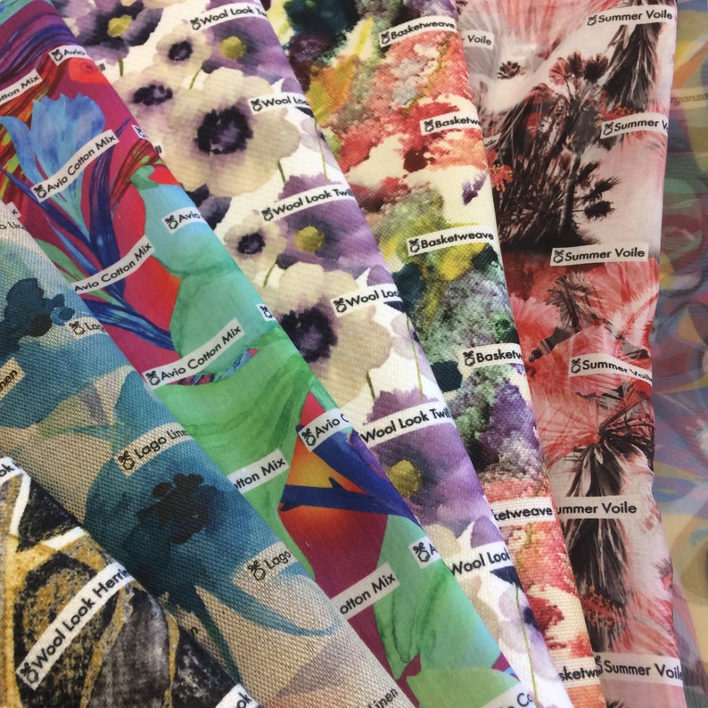 Stampa tessile digitale di tuo design o foto su tessuto | Etsy