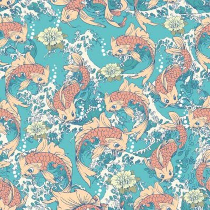 Fish Design Fabric - Etsy