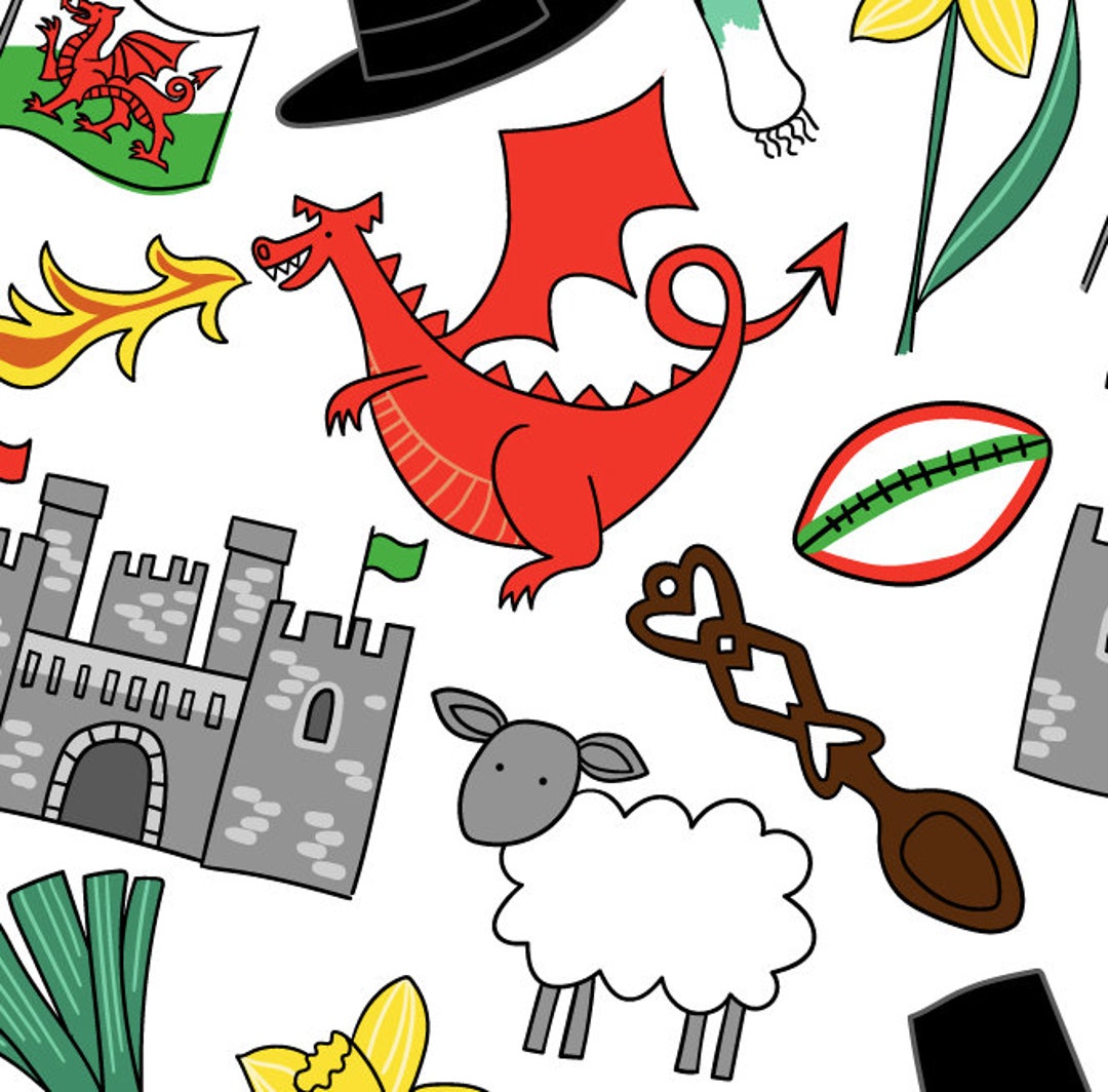 Wonderful Wales - White - by Laura_may_designs - Etsy UK