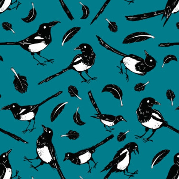 Magpie Fabric - Etsy