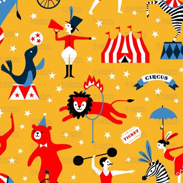 Circus Fabric - Etsy