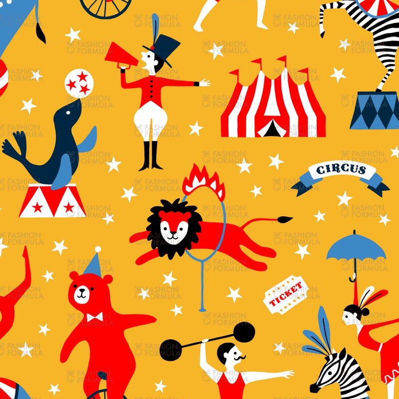 Circus Fabric - Etsy