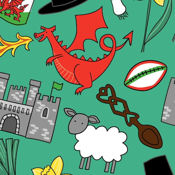 Welsh Fabric - Etsy
