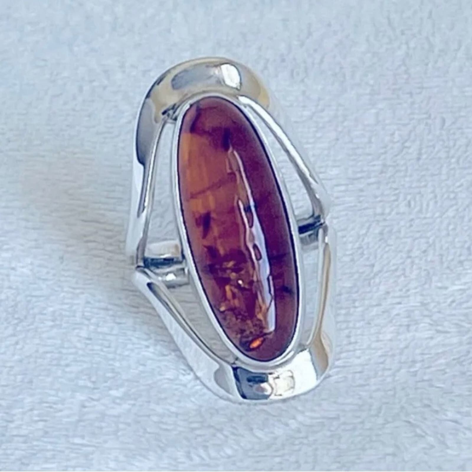Amber DDD Dominique Dinouart Designs Sterling Silver 925 Ring Size 7 - Etsy