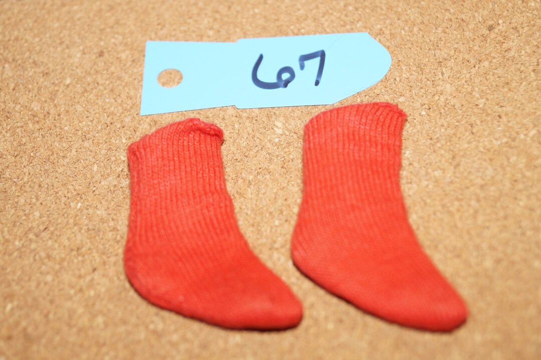 Vintage Ken Barbie Cotton Red Knit Socks 1960's Campus - Etsy