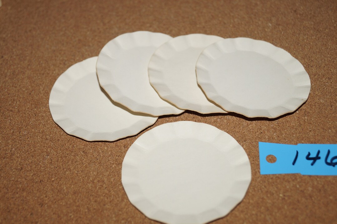 Vintage My Merry Doll 5 White Paper Plates - Etsy