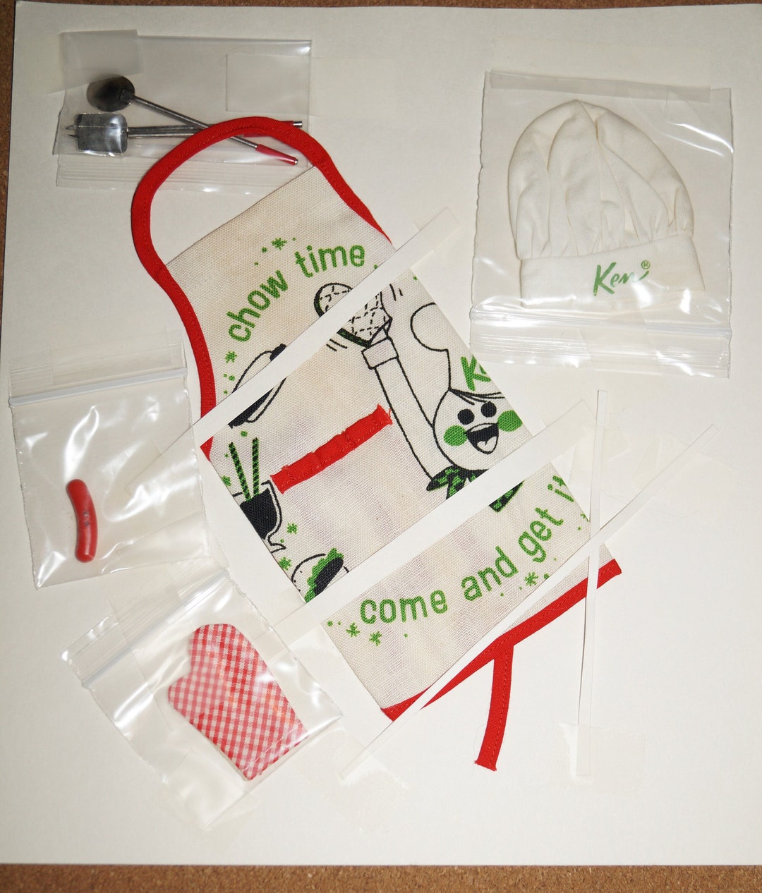 Vintage Barbie Ken Cheerful Chef Outfit Complete Excellent - Etsy