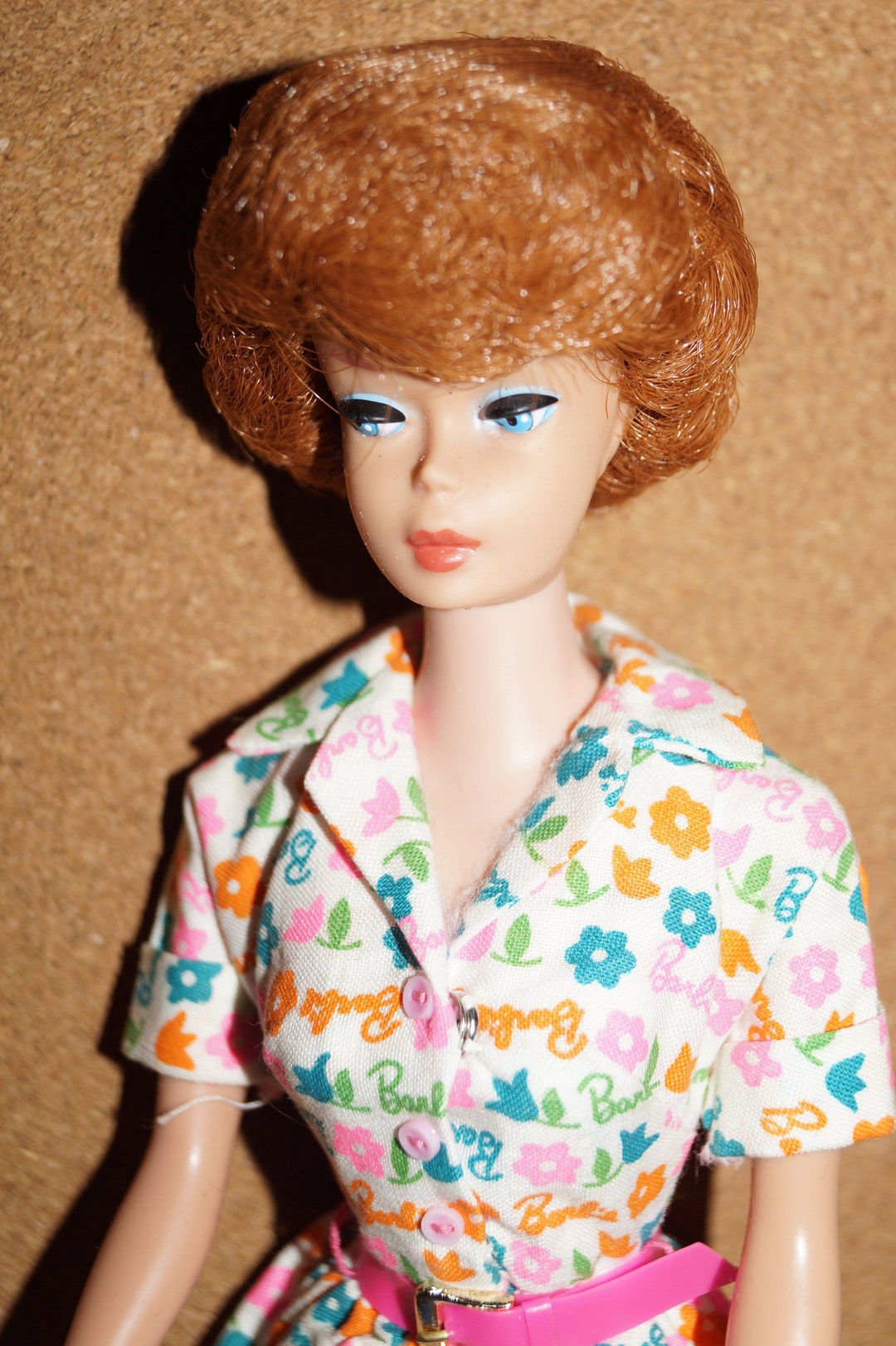 Vintage Titian Bubblecut Barbie in COMPLETE 1634 Barbie Learns to Cook ...