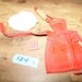 Vintage Barbie Red Apron, Chef Hat, Rolling Pin Pot Holder - Etsy