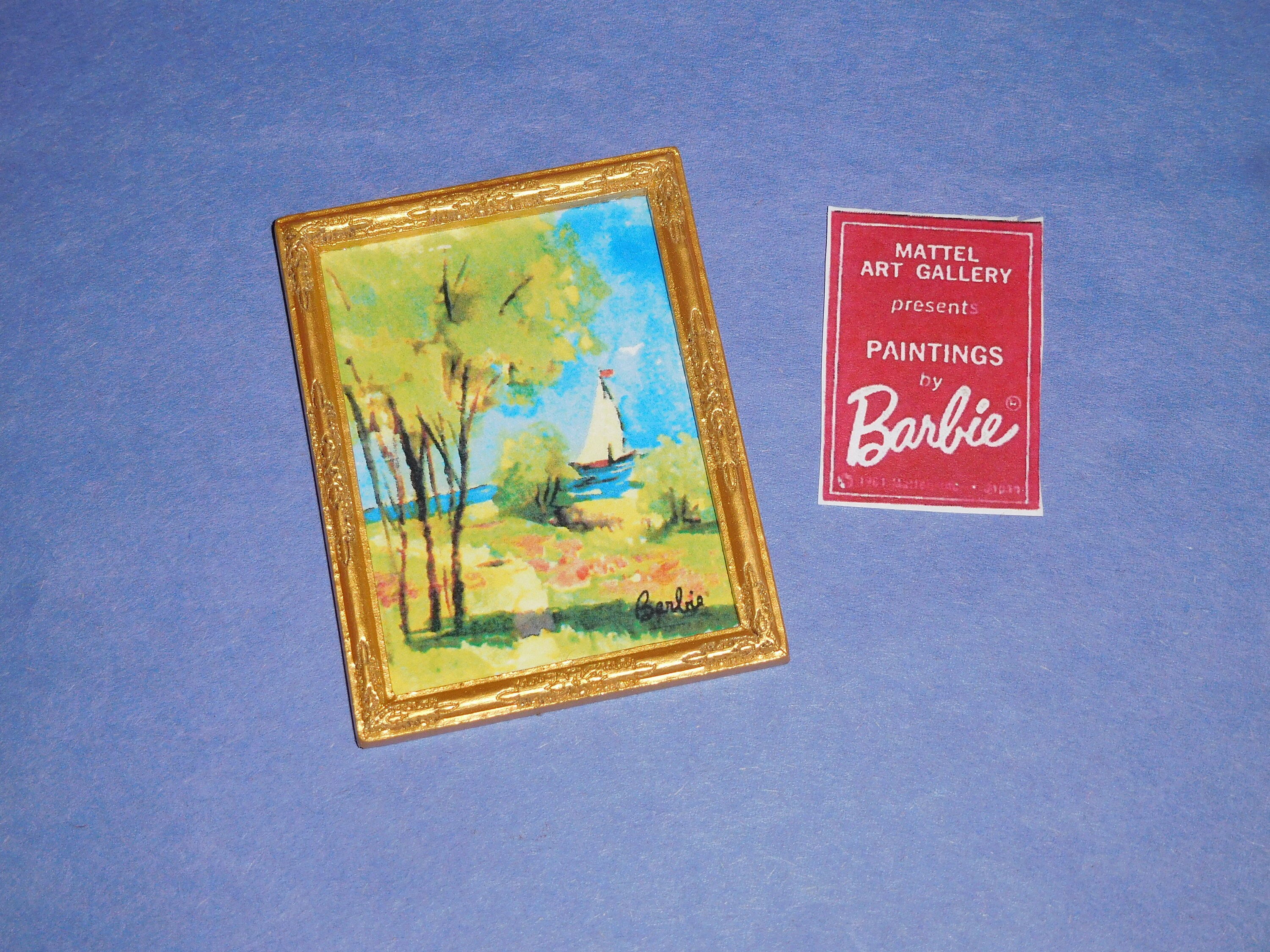 Re-make Vintage Barbie Modern Art Framed Picture & Program - Etsy