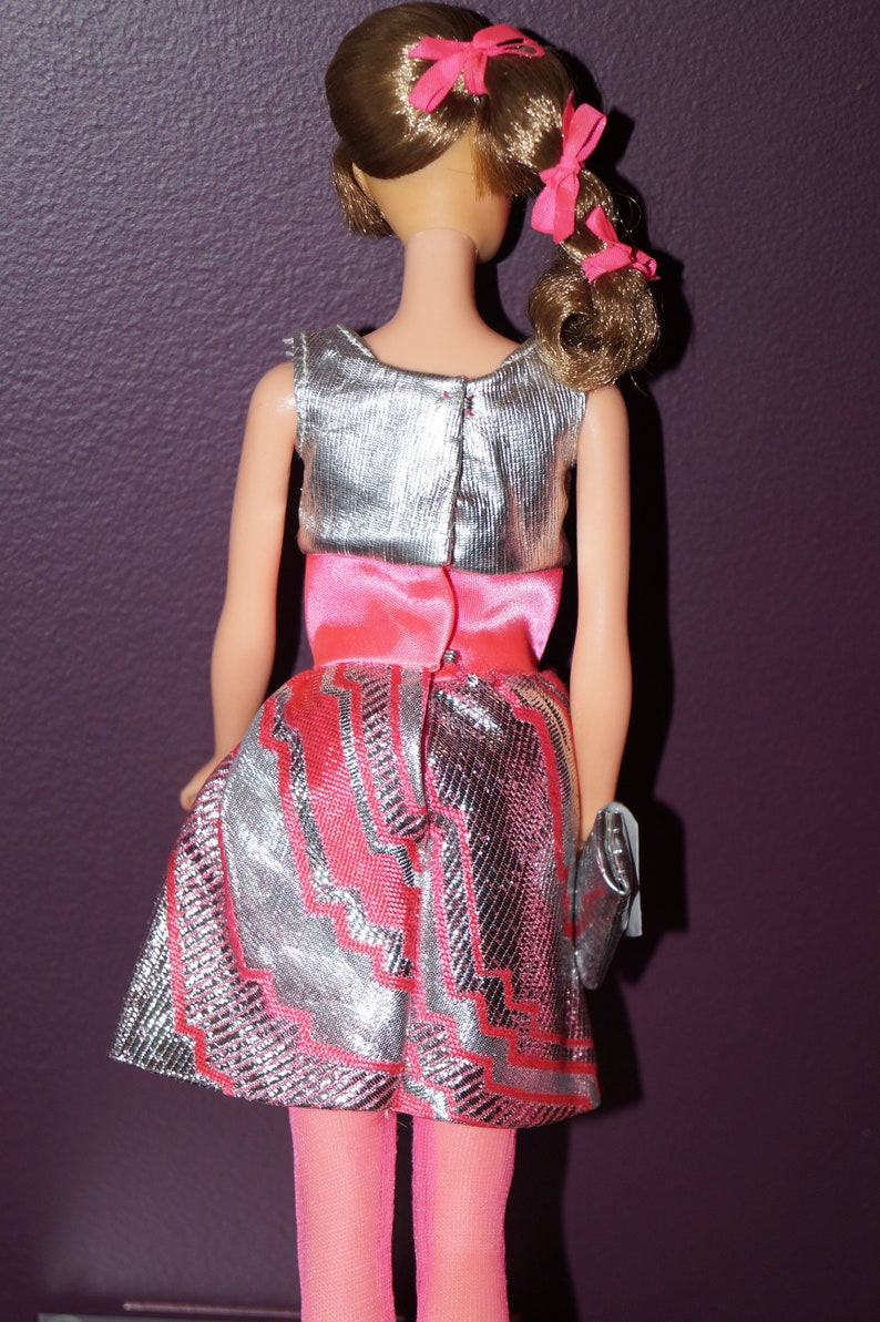 Rare JC Penney Vintage Barbie Outfit 1552 Silver N Satin | Etsy