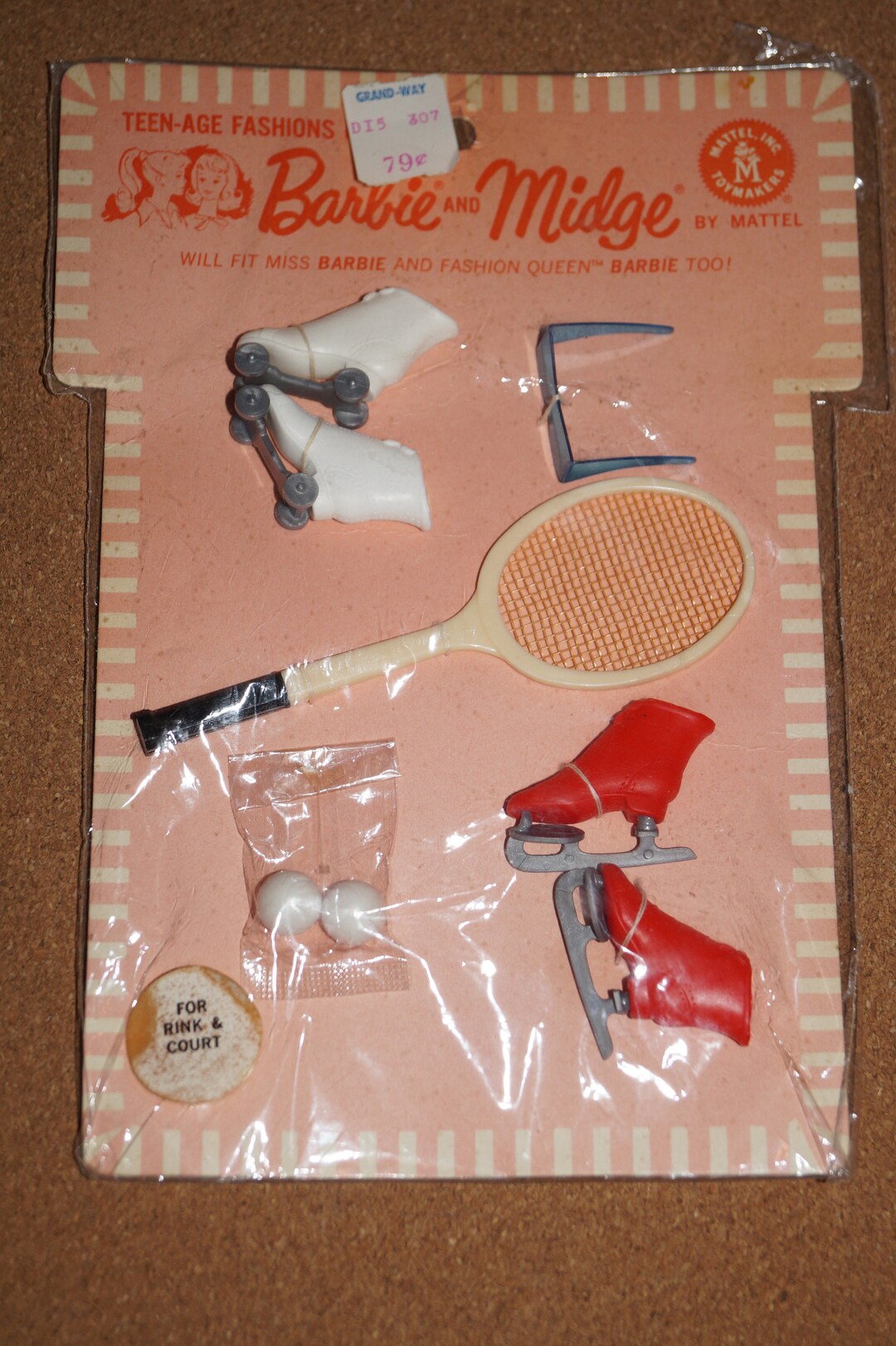Vintage 1963 Barbie & Midge for Rink and Court Accessories NRFP MOC - Etsy
