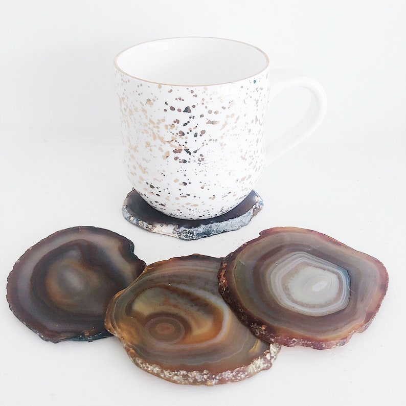 Natural Agate Coaster. Agate Slice. Geode Coasters. Stone - Etsy UK