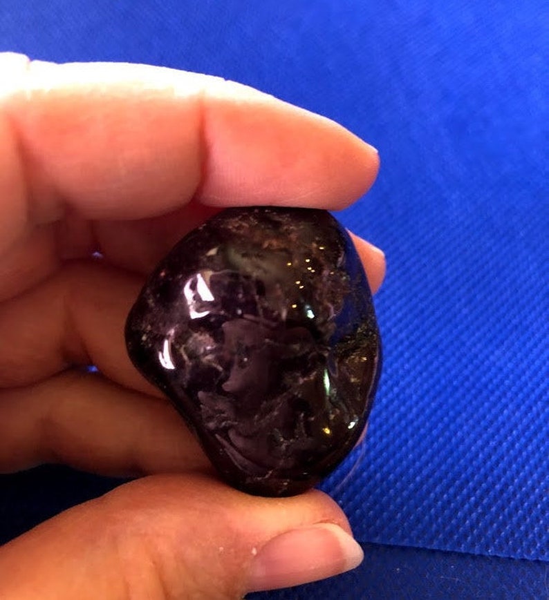 Garnet SMLXL Lightly Tumbled Plum Red Pyrope Root | Etsy