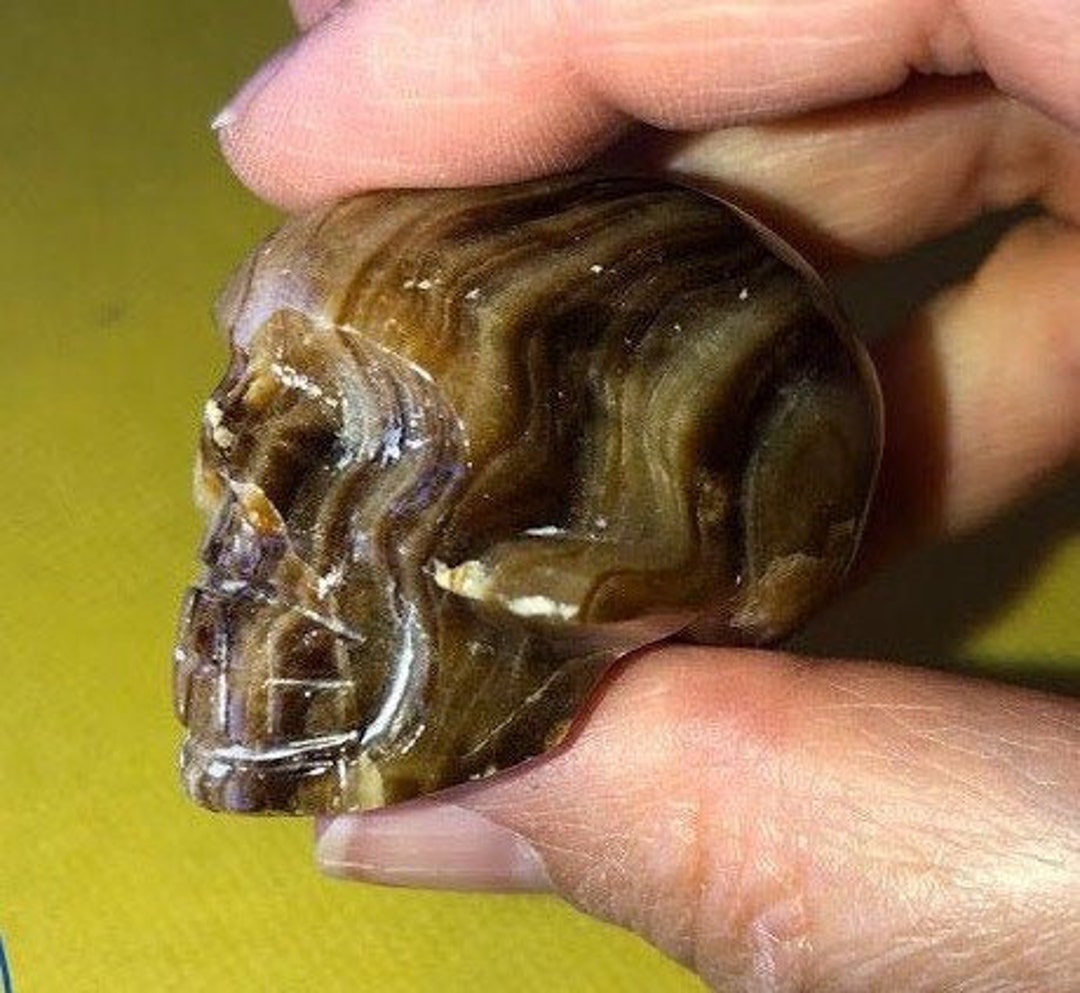 Root Beer Calcite Skull, 1.6-1.75" X 1.3", 2 Oz - Etsy