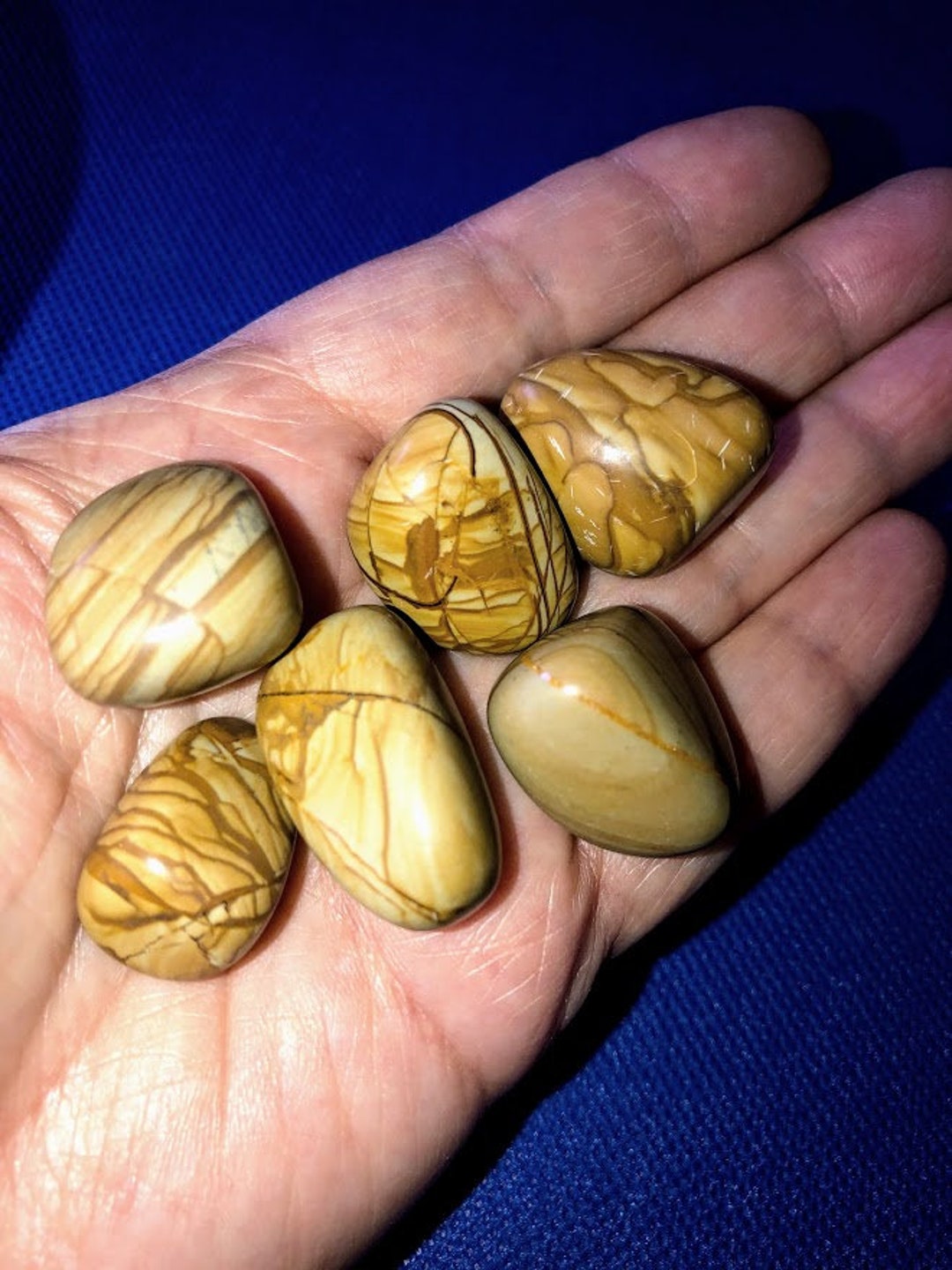 Walnut Jasper, S/M, Tumbled - Etsy