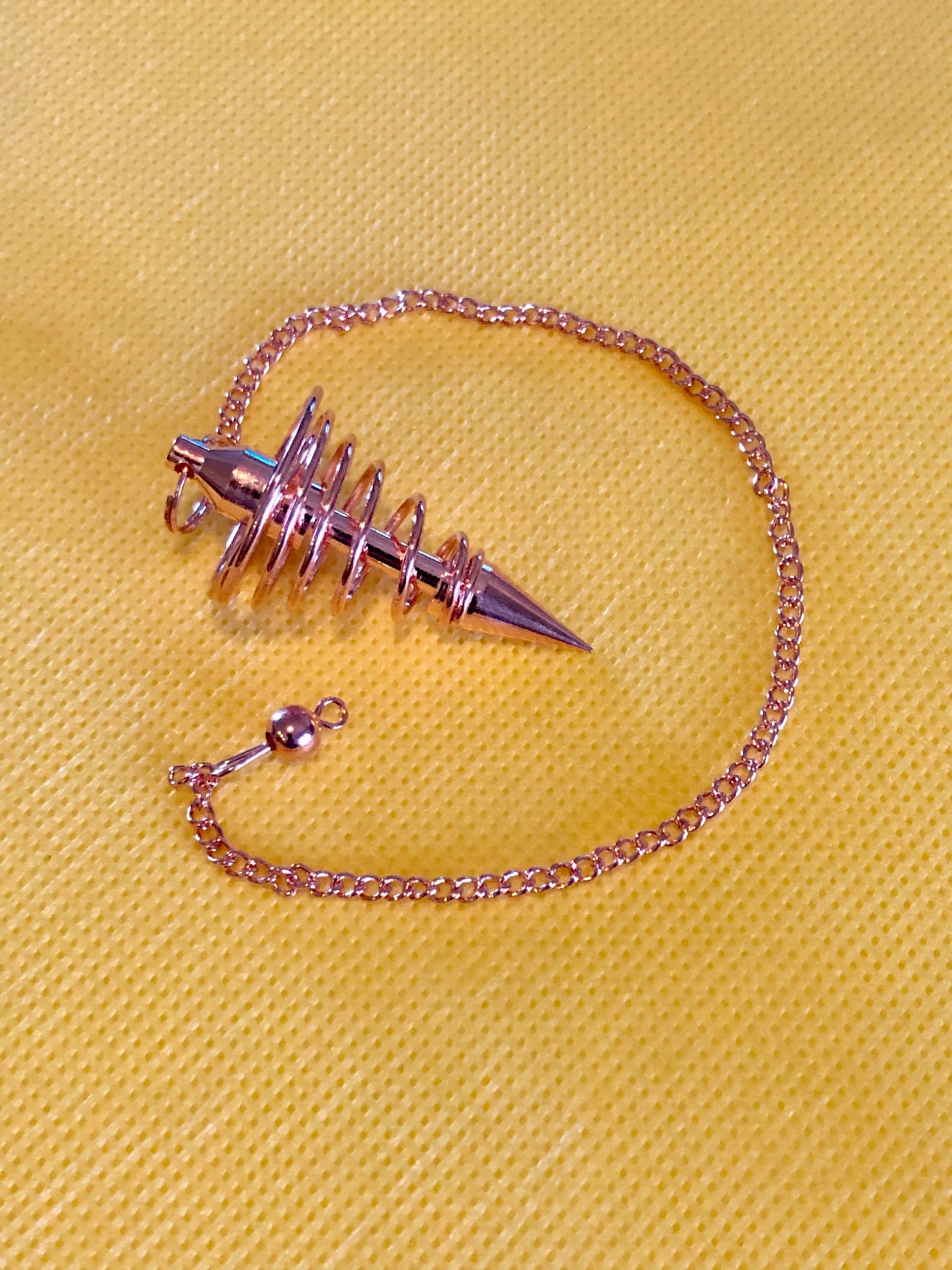 Copper Plated Spiral Pendulum Copper Vortex Pendulum Dowsing - Etsy