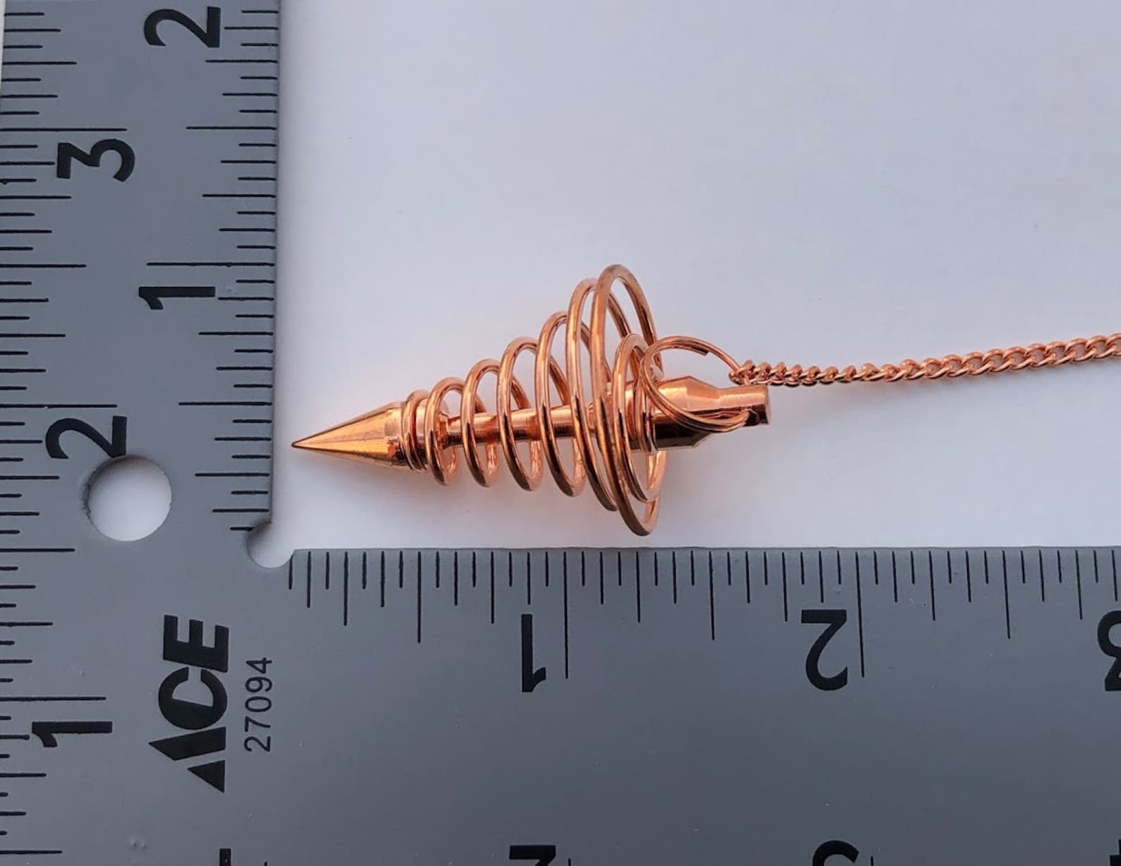 Copper Plated Spiral Pendulum Copper Vortex Pendulum Dowsing - Etsy