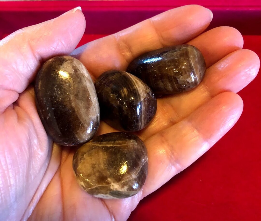Coffee Calcite; Chocolate Calcite; Brown Calcite; M/L; Tumbled - Etsy