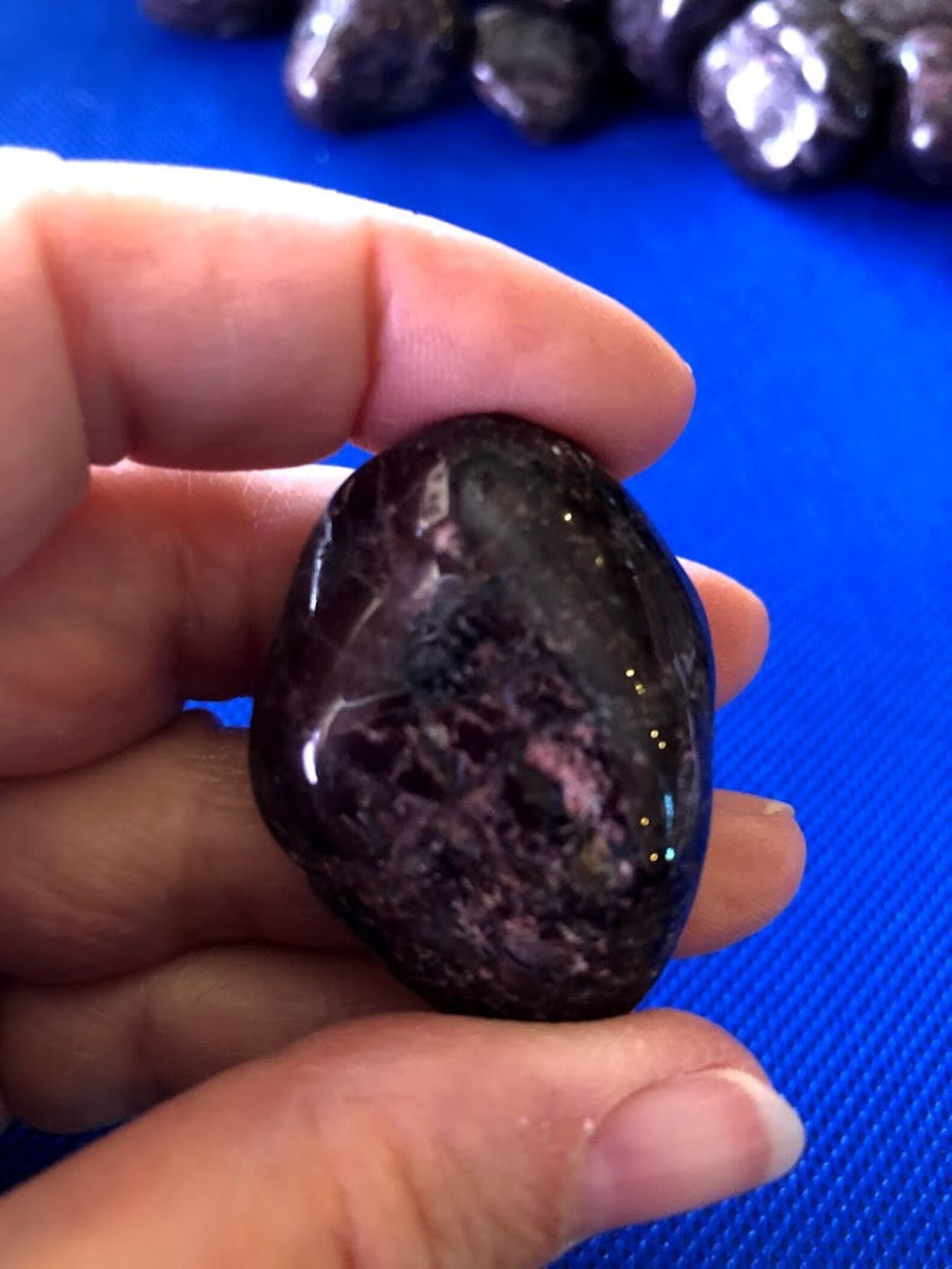 Garnet SMLXL Lightly Tumbled Plum Red Pyrope Root | Etsy