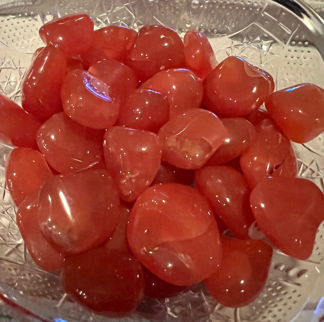 Carnelian, S/M/L/XL, Red Carnelian, Orange Carnelian, Tumbled - Etsy