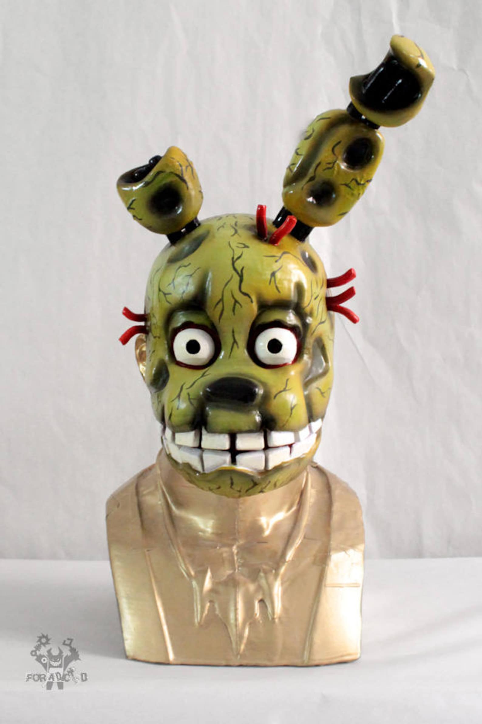 Fnaf Springtrap Masker Replica. Voorjadict3d. Fan Art. | Etsy