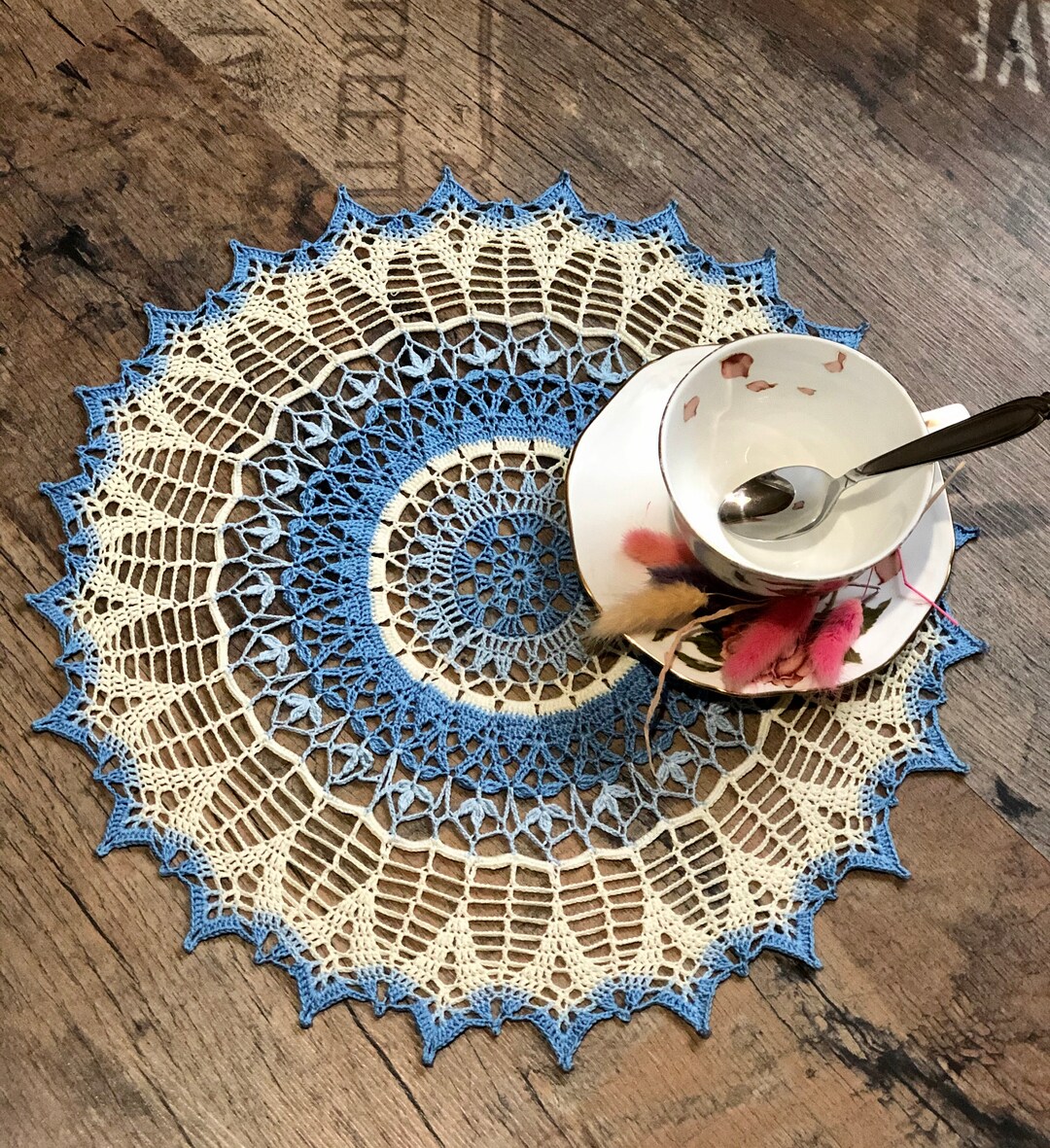 Crochet Doily / Handmade Lace Doily / Tablecloth Doily / Cotton Napkin ...