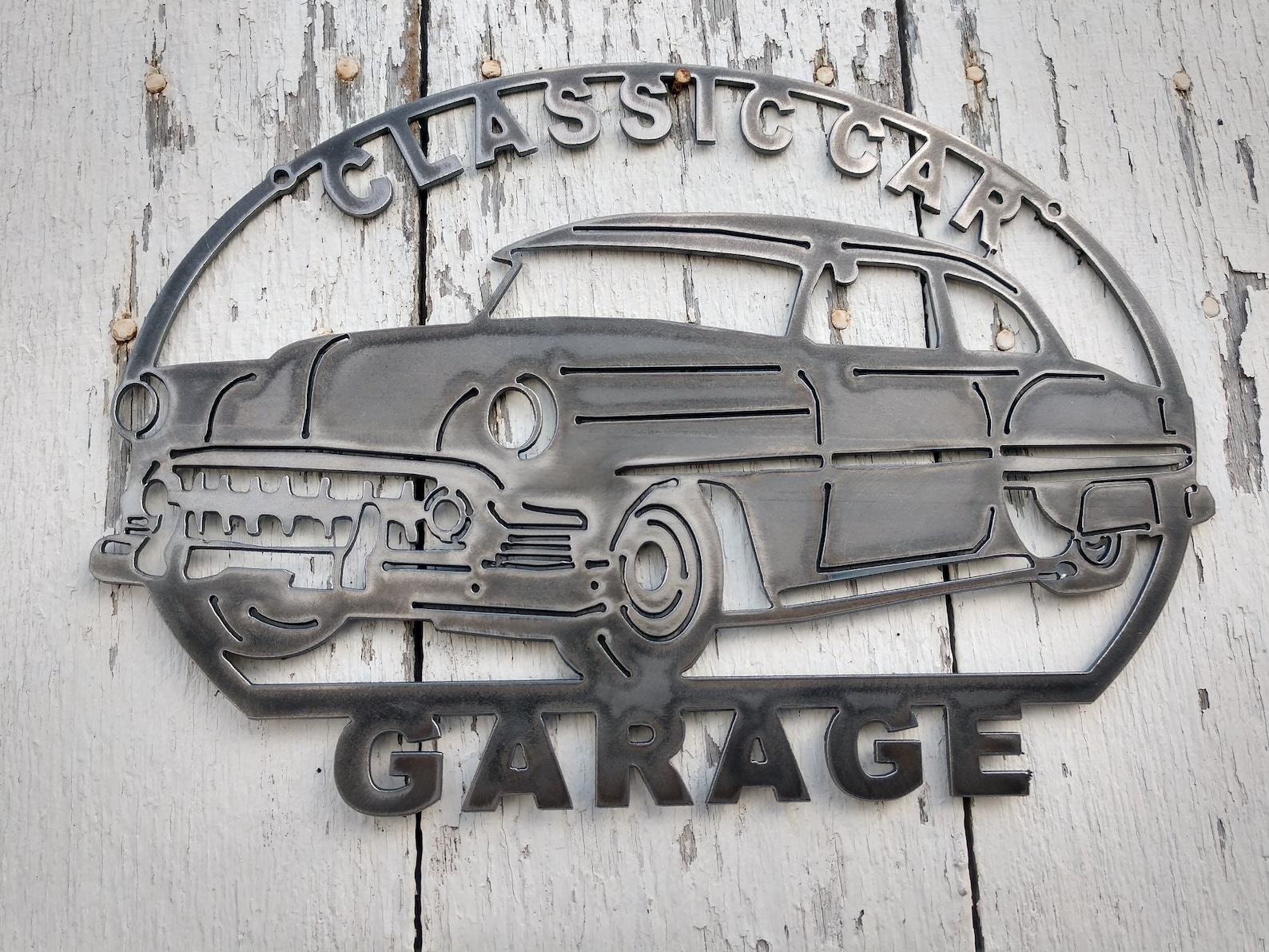 1953 Classic Car Garage Metal Art Sign Man Cave Kustom Hot Rod Hand ...
