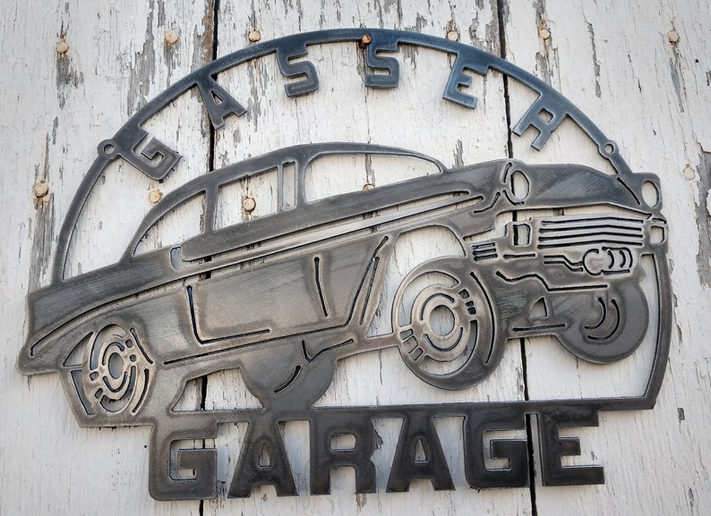 1956 56 Gasser Garage Metal CNC Plasma Garage Sign Art - Etsy