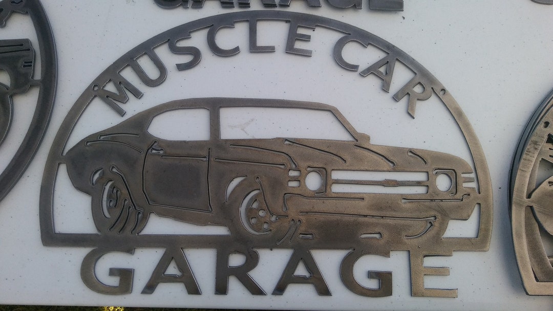 Muscle Car Garage Metal Sign Art 1971 1972 - Etsy