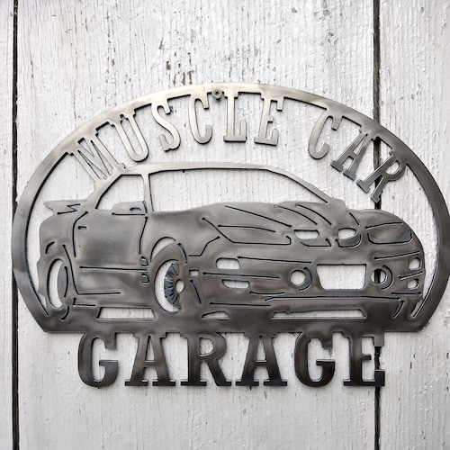 Muscle Car Garage Metal Art Sign 1998 1999 2000 2001 2002 - Etsy