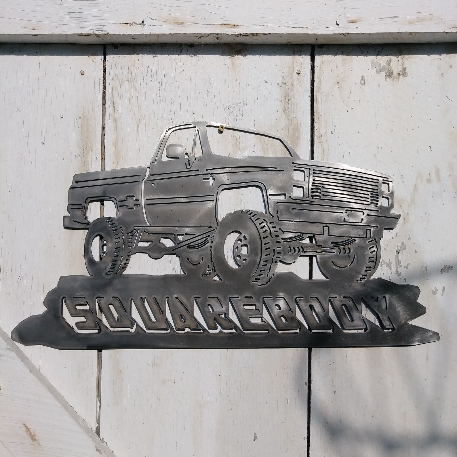 Squarebody 4x4 Classic Truck Garage 1973-1987 Metal Sign Art 24" Wide ...