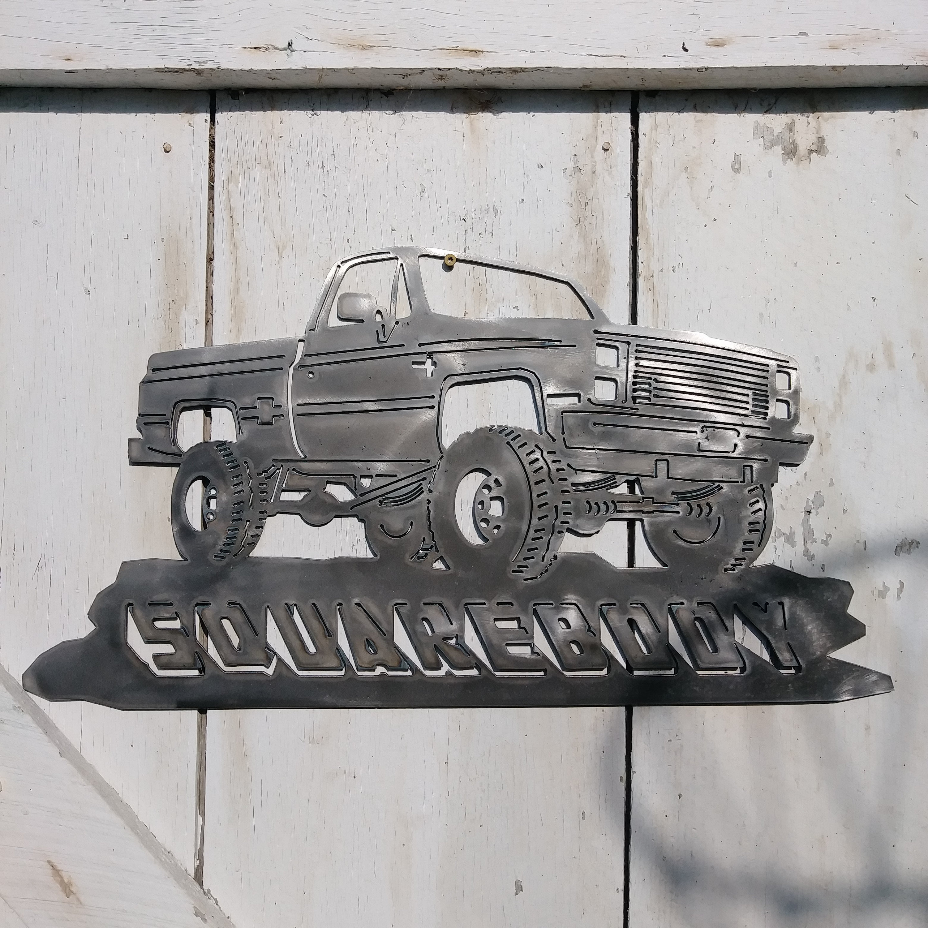 Squarebody 4x4 Classic Truck Garage 1973-1987 Metal Sign Art 24" Wide ...