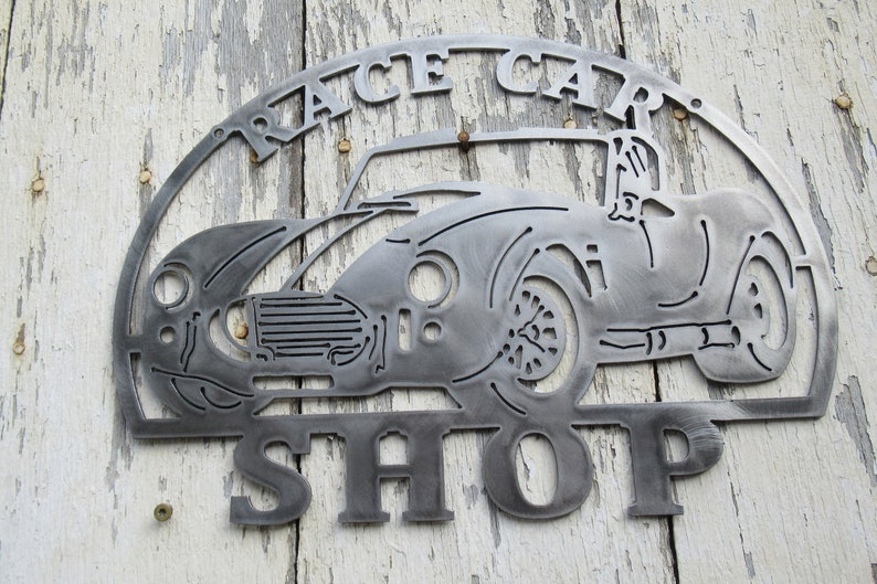 Race Car Shop Hot Rod Metal Man Cave Sign 1963 1964 1965 Race Track - Etsy