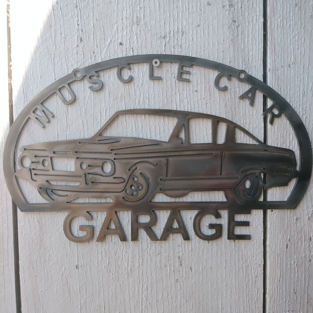 1964 1965 Muscle Car Garage Metal Art Sign - Etsy