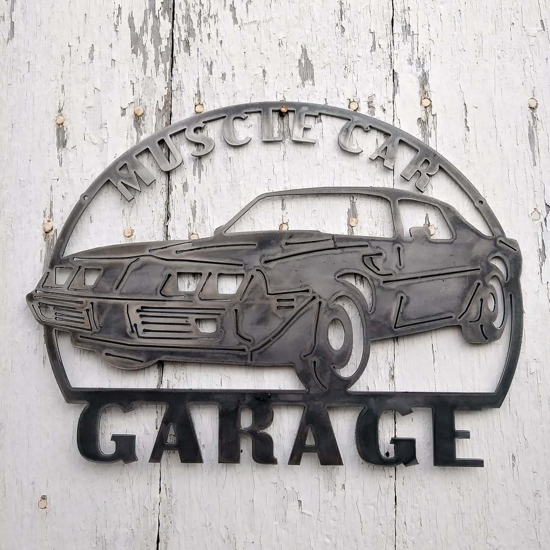 Muscle Car Garage Metal Man Cave Sign 1979 1980 1981 - Etsy