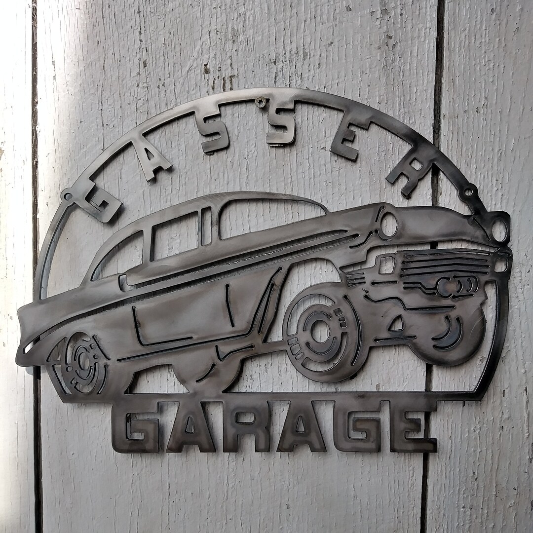 1956 56 Gasser Garage Metal CNC Plasma Garage Sign Art - Etsy