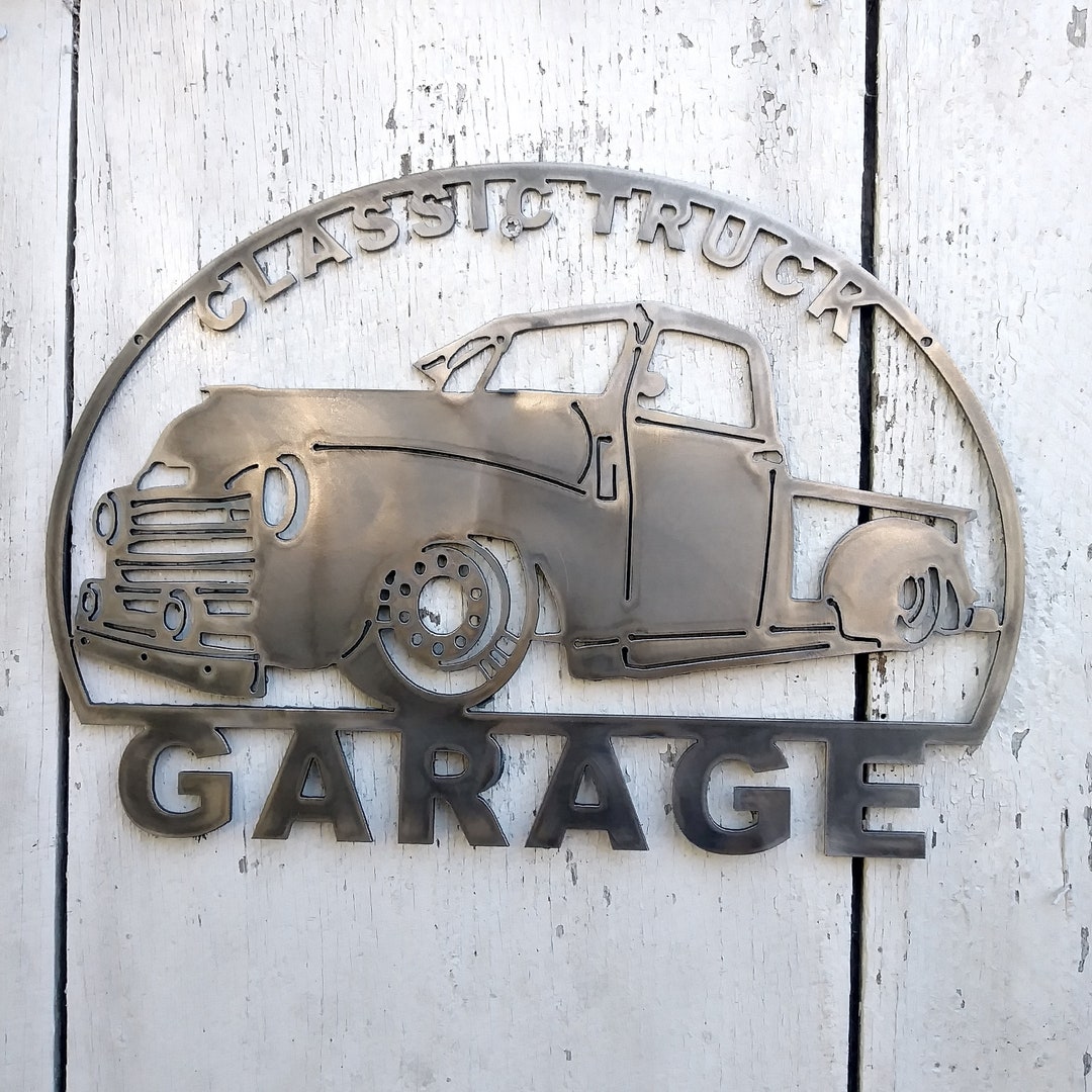 Classic Truck Garage Metal Art Sign 1947 1948 1948 1949 1950 1951 1952 ...