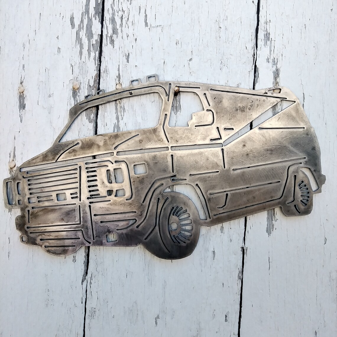 Classic 80s 1983 Custom Van Metal Art Pop Culture Action - Etsy