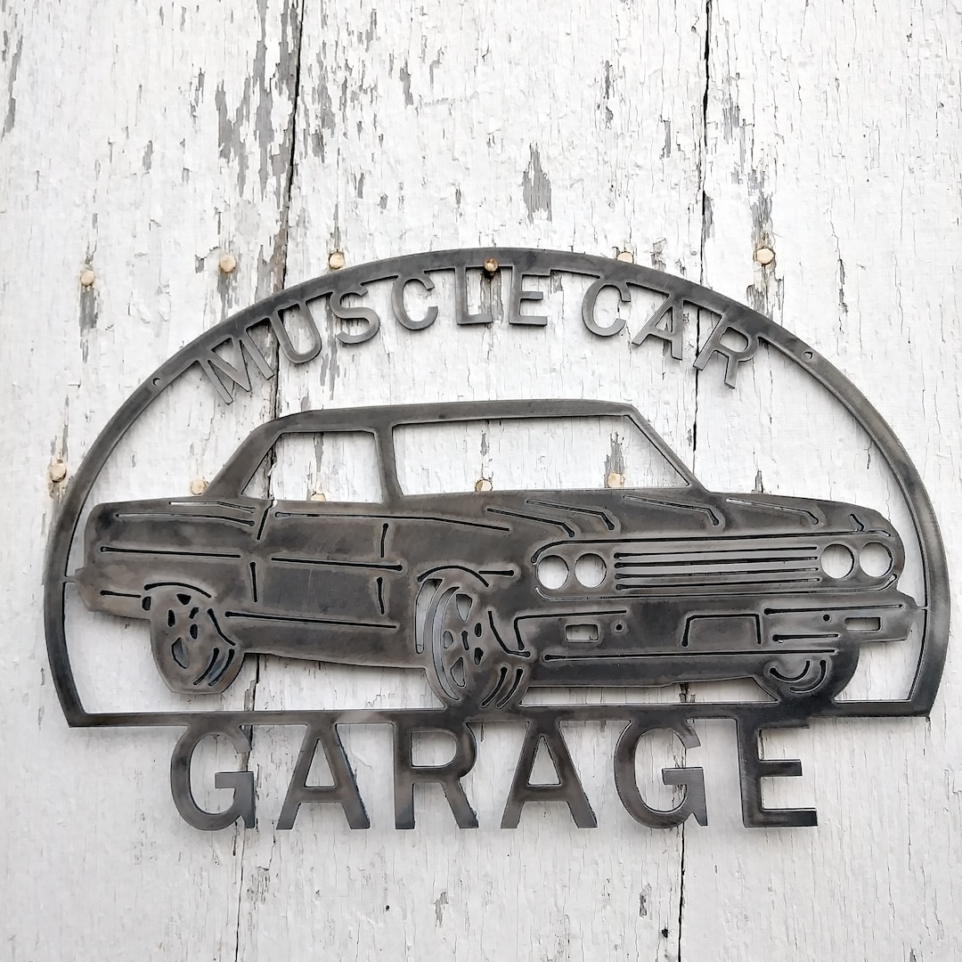 1964 Muscle Car Garage Metal Man Cave Sign - Etsy