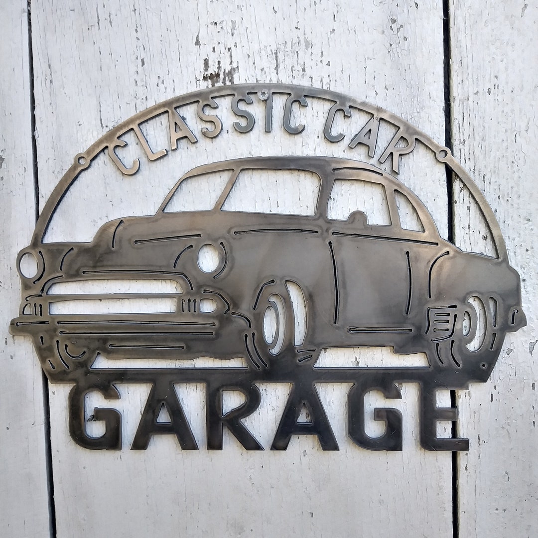 1951 Classic Car Garage Metal Sign Art - Etsy