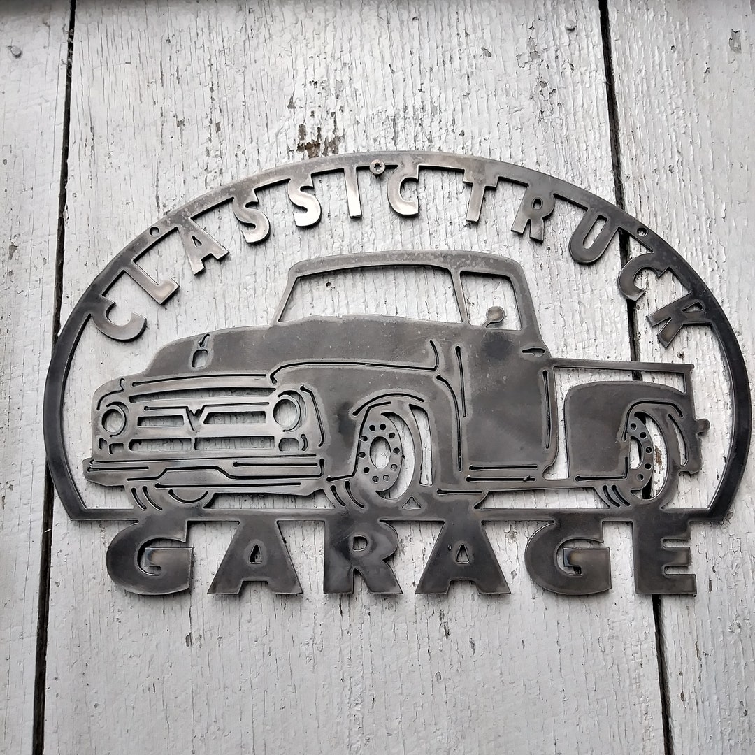 1955 1956 Classic Truck Garage Metal Sign - Etsy