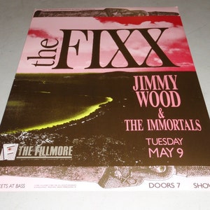 The Fix at the Fillmore Concert Poster - May 9 1989 - Etsy