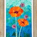 Poppy Patch Collage Art Quilt Kit - Etsy