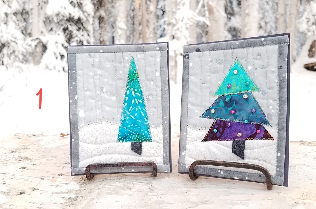 Winter Trees Card Digital Pattern - Etsy