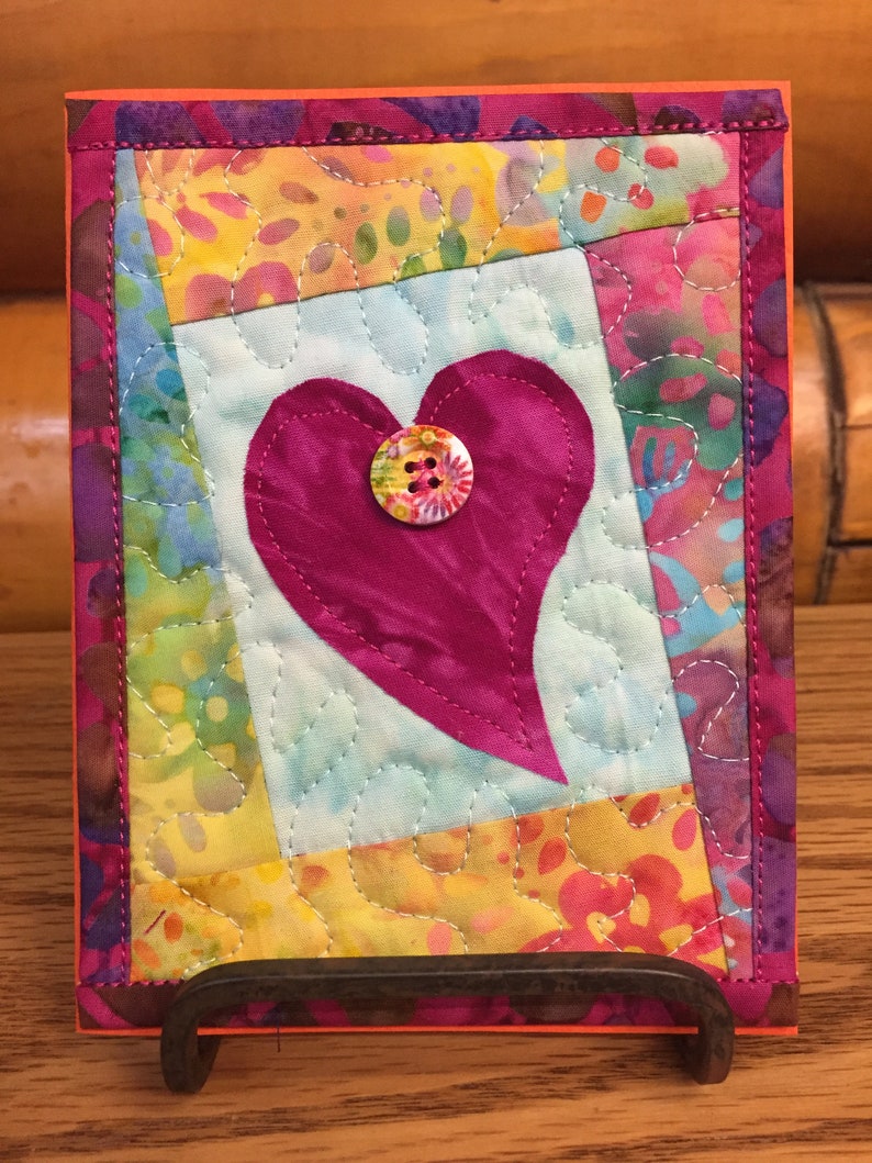 Wonky Heart Card Digital Pattern - Etsy