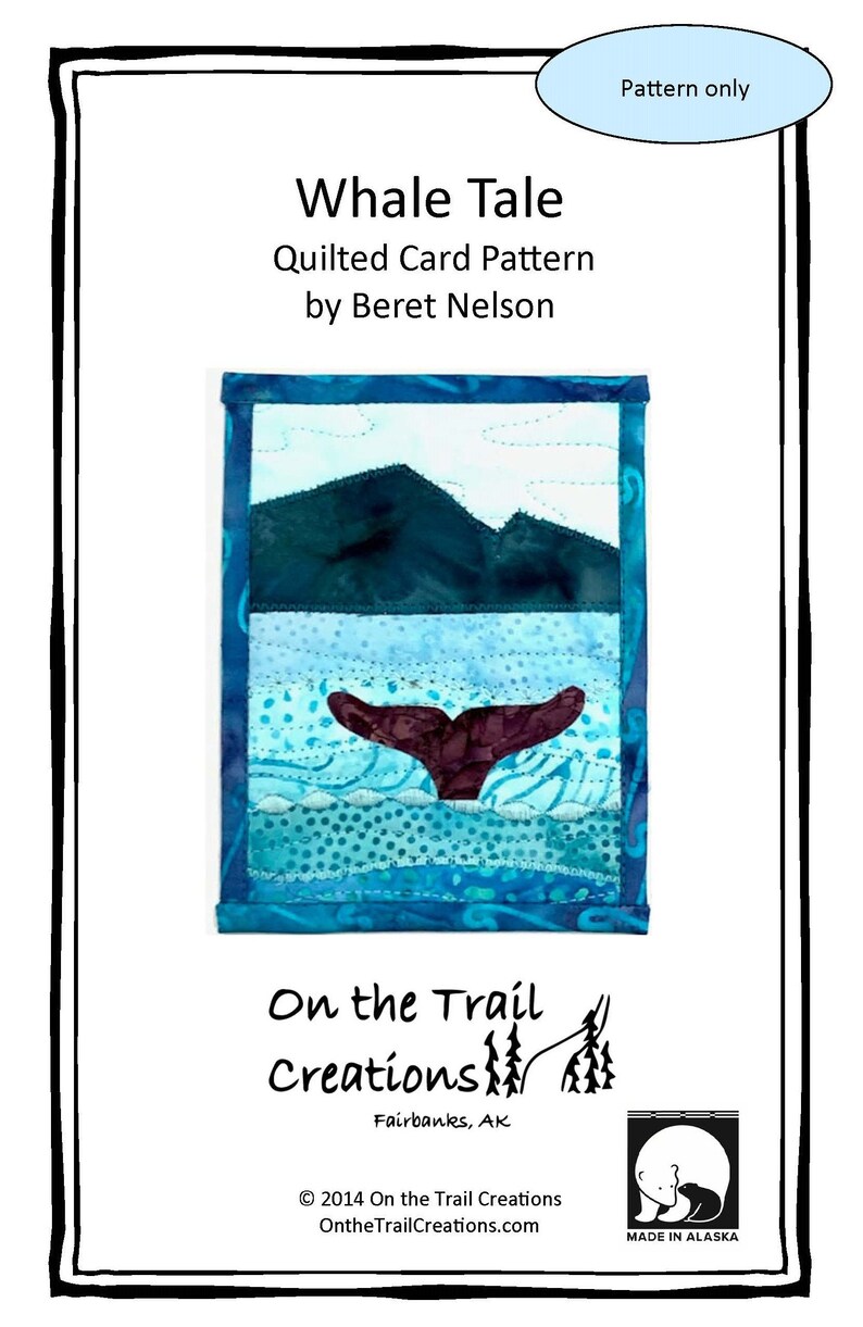 Whale Tale Card Digital Pattern - Etsy