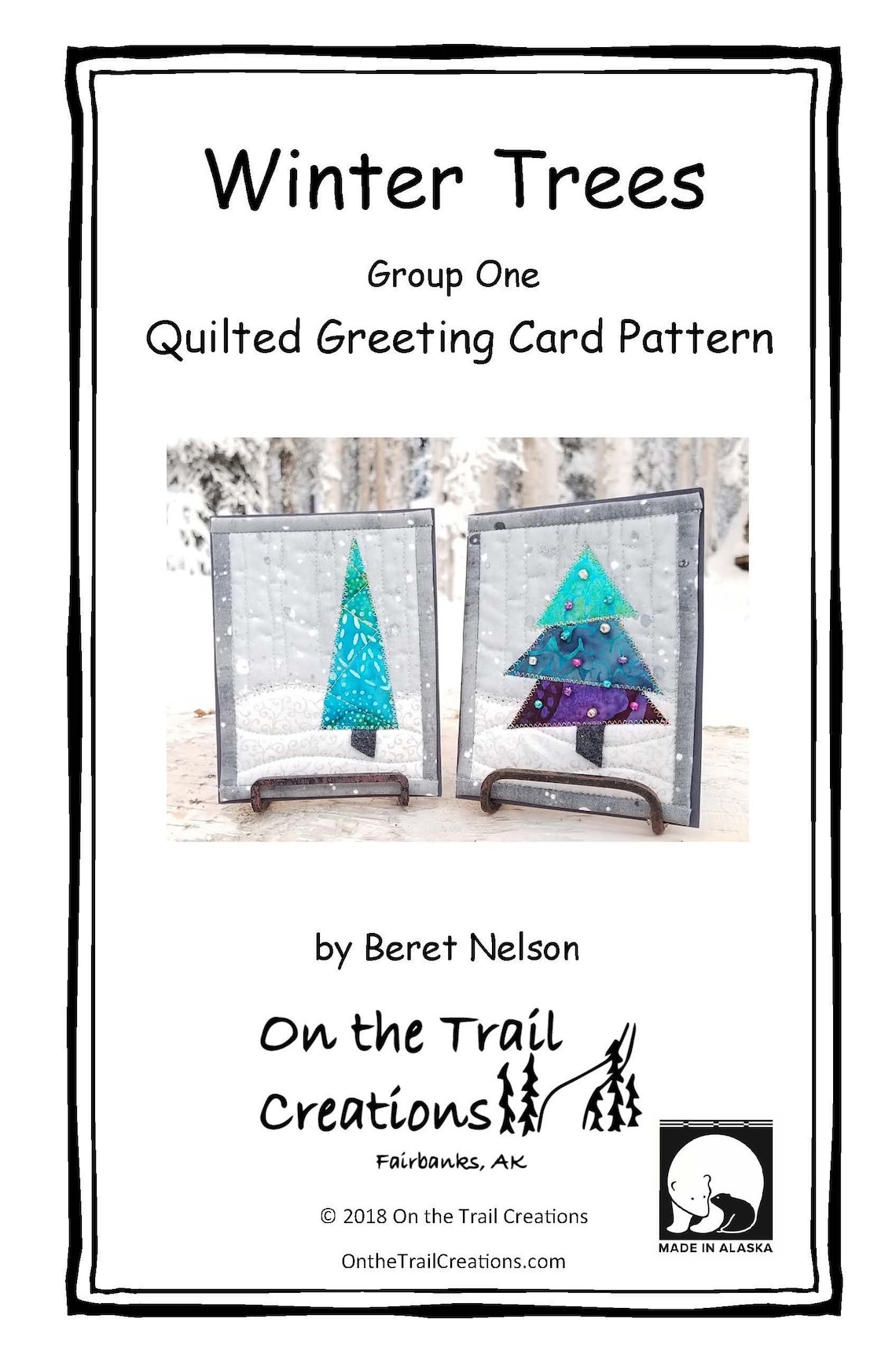 Winter Trees Card Digital Pattern - Etsy